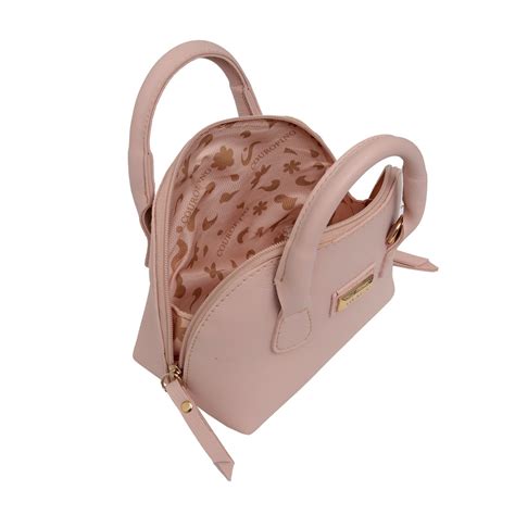 BOLSA FEMININA COURO FINO PEQUENA LISA E ALÇA TRANSVERSAL NUDE Compre