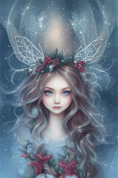 Community Creative Fabrica Fairy Artwork Winter Fairy Fairy Art