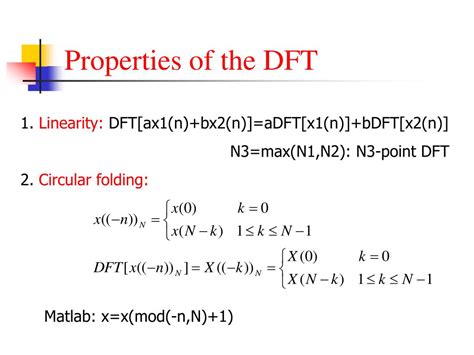 ppt chapter 5 the discrete fourier transform powerpoint presentation id 228597