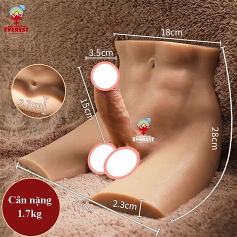Búp bê tình dục silicon bán thân nam dành cho nữ DV như thật