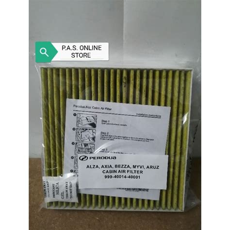 ORIGINAL PERODUA ALZA AXIA ARUZ BEZZA MYVI LAGI BEST CABIN FILTER