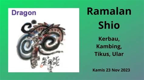 Ramalan Shio Naga Kelinci Kuda Besok Kamis 23 November 2023 Shio Macan