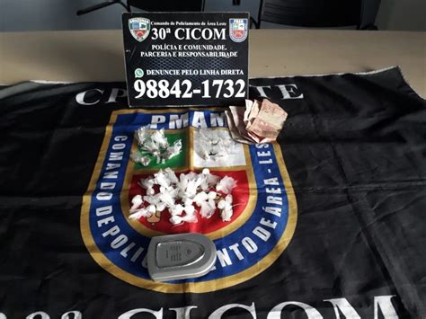 30ª Cicom prende homem por tráfico de entorpecente na zona leste SSP