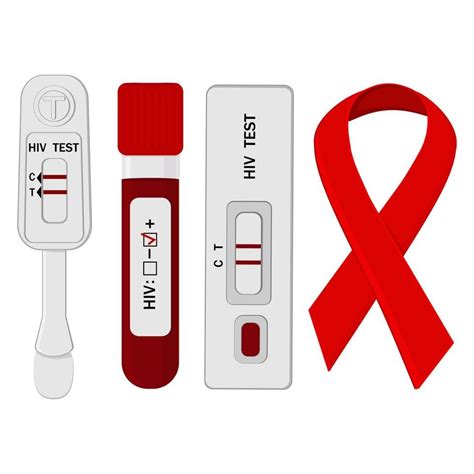 HIV Testing Kit With Laboratory Test Tube
