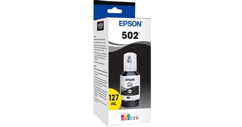 Epson T502 Black EcoTank Ink Bottle 127mL T502120 S B H Photo