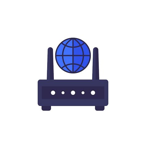 Premium Vector Router Internet Modem Icon Flat Vector