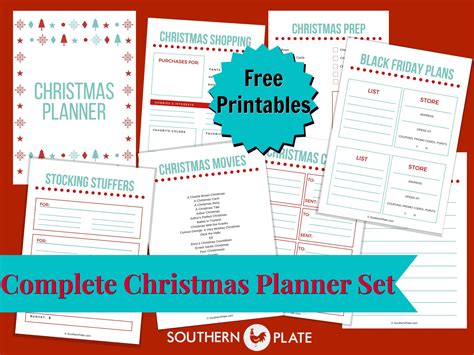 Free Christmas Planner Printables Southern Plate
