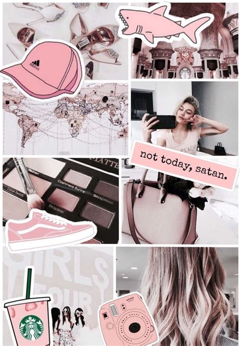 Pink Aesthetic Collage Wallpapers Wallpaper Cave Off