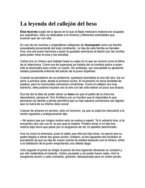 La Leyenda Del Callej N Del Beso By Alex Valenzuela Senderovich Issuu