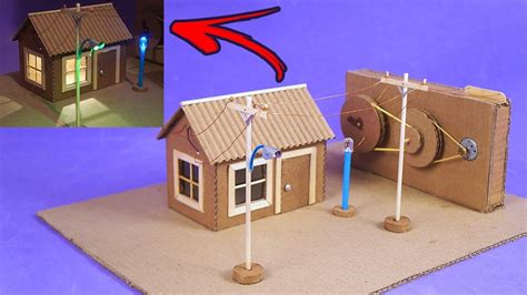 INCREÍBLE MAQUETA MINI GENERADOR ELÉCTRICO MANUAL PARA ESCUELA YouTube