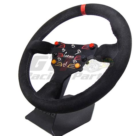 Volante Ultra Camur A Preto Tarja Vermalha Lotse Gti Racing Parts