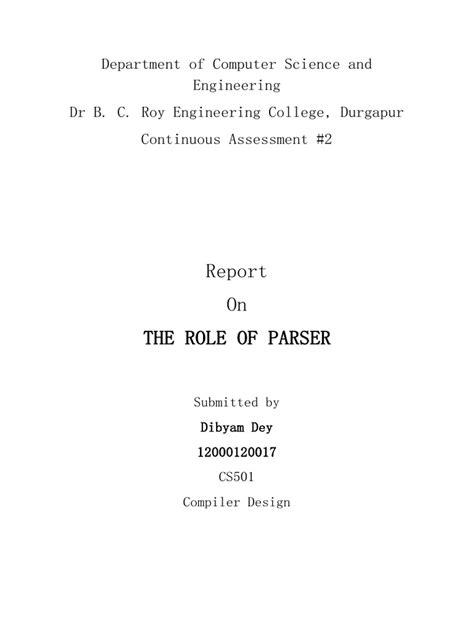 on the role of parser pdf parsing software engineering