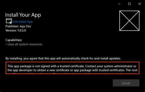 Troubleshoot Installation Issues With The App Installer File MSIX