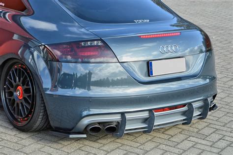 Performance Rear Bumper Diffuser With Side Splitters For Audi TTS 8J