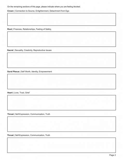 Reiki Client Intake Form Editable Fillable Printable Pdf