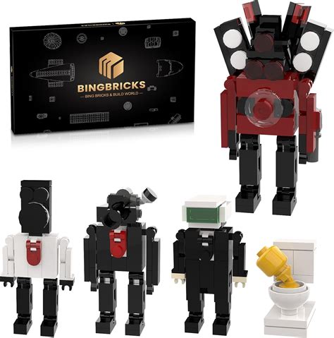 BUILDIFY Skibidi Toilet Building Blocks 5 Set 2023 New TV Man Skibidi