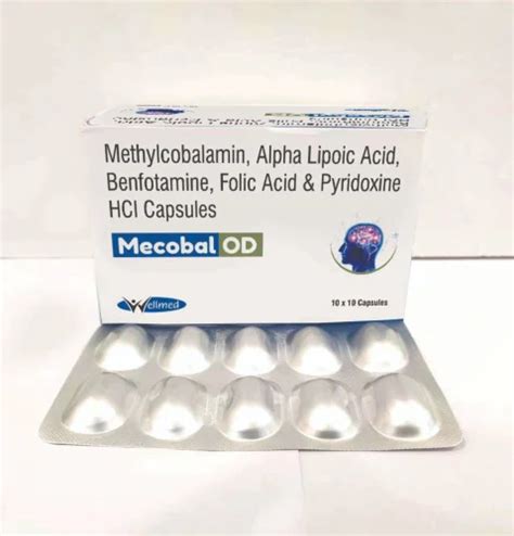 Methylcobalamin Alpha Lipoic Acid Benfotamine Folic Acid Pyridoxine