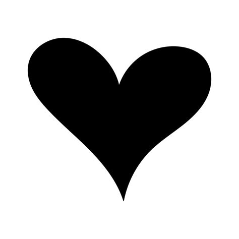 Silueta De Coraz N Amor Aislado Icono Vector En Vecteezy The Best