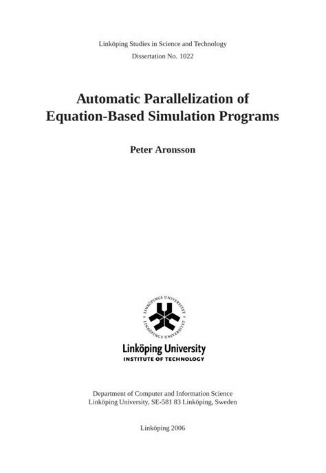pdf automatic parallelization of equation based simulation programs dokumen tips