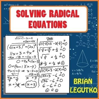 Solving Radical Equations Extraneous Solutions Notes WS PopQuizzes