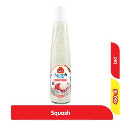 Jual ABC Squash Delight Sirup Botol 450 Ml Jeruk Leci Mangga