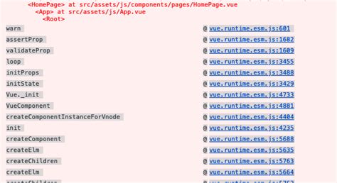 vue js vuejs shows a vague stack trace stack overflow