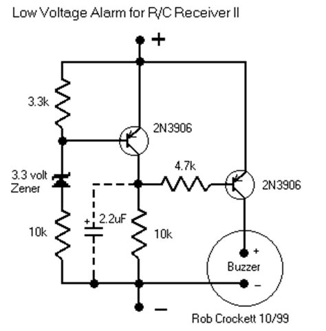 Low Battery Voltage Alarm Indicator Circuits Using SCR Transistor IC