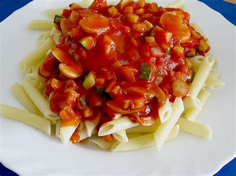 Nudeln Mit Tomatenso E Von Exuna Chefkoch