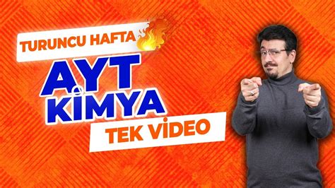 AYT KİMYA FULL TEKRAR 2024 Turuncu Hafta Genel Tekrar YouTube