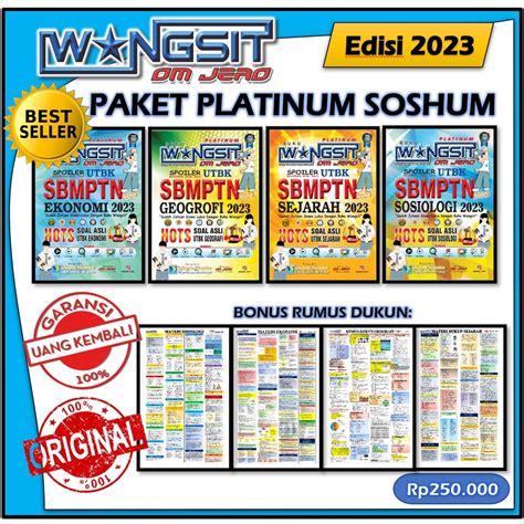 Jual Soshum Platinum Ori Buku Wangsit Om Jero Utbk Sbmptn