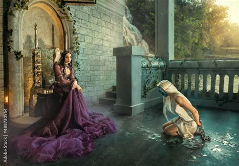 Artwork Fantasy Fairy Evil Insidious Revenge Woman Queen Sits On Throne