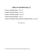 Pn Bio Notes Lectures Completed Doc Table Of Contents Bio