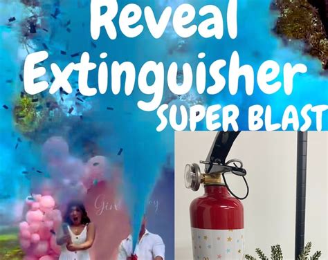 Gender Reveal Fire Extinguisher Color Blaster Etsy
