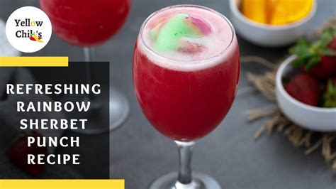 Best Homemade Rainbow Sherbet Punch Recipe Youtube