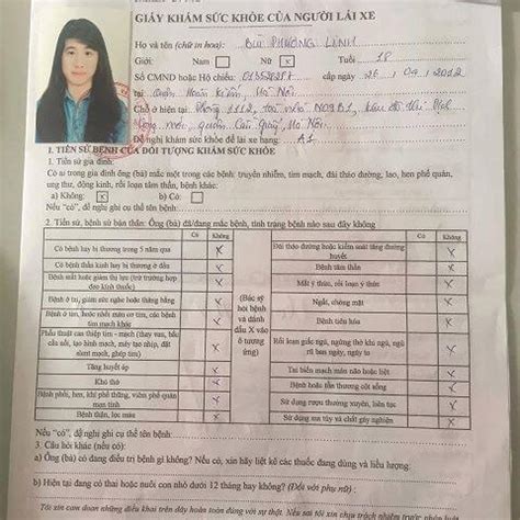 Giấy khám sức khỏe cho người lái xe ô tô Cập nhật 2022 Sửa Chữa Tủ