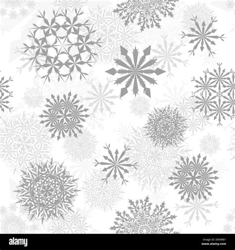 Seamless Snowflakes Background For Winter And Christmas Theme Stock