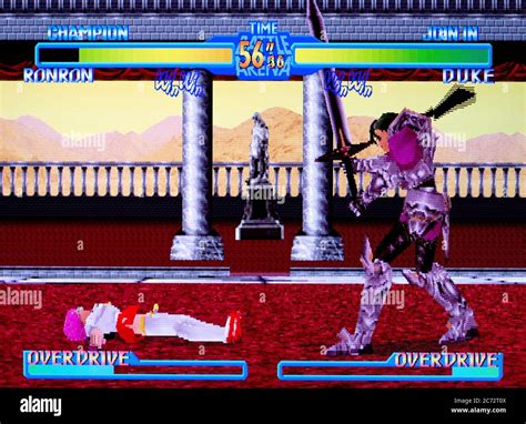 Battle Arena Toshinden Ura Sega Saturn Videogame Editorial Use Only