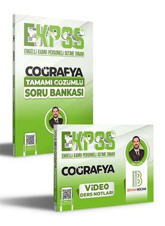 2024 EKPSS Coğrafya Video Ders Notları ve Soru Bankası Seti Benim Hocam