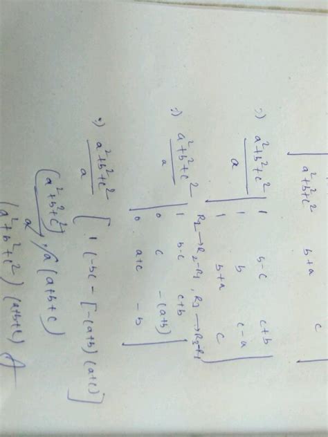 15 using properties of determinants prove that a a c a b b c b b a c b c a a b c a b2 c