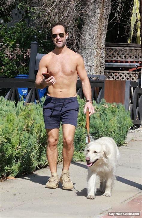Chris Diamantopoulos Looks Sexy During Walking Shirtless Naked Male