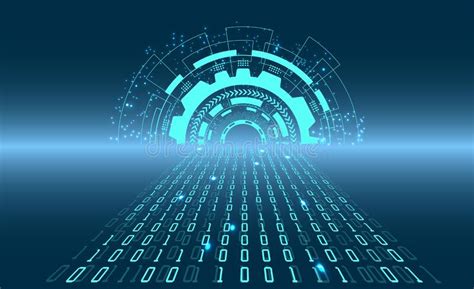 abstract technology binary code background digital binary data and secure data concept with