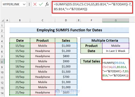 How To Use Sumifs Function In Excel With Multiple Criteria