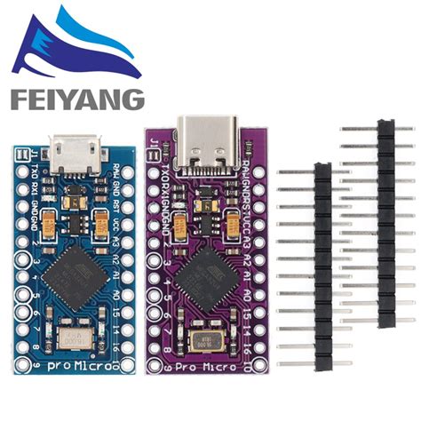 Mini Type C Micro Usb Pro Micro Atmega U V Mhz Module With The