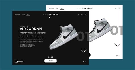 Nike Sneaker Website Design Figma Template UI4Free