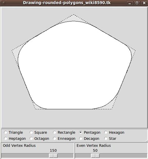 Drawing Rounded Polygons