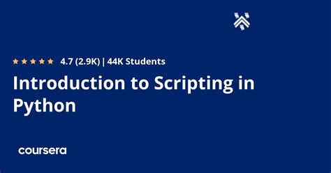 Introduction To Scripting In Python Coursera