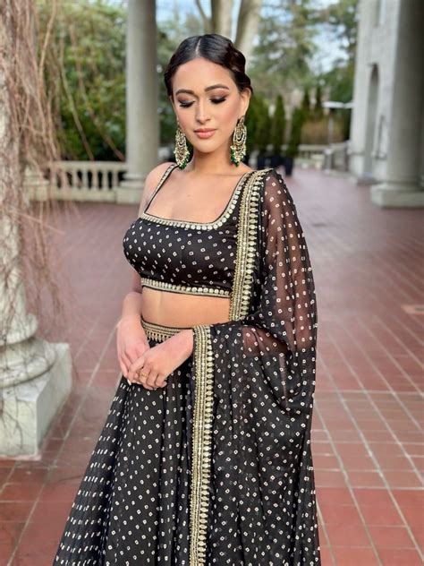 CHARCOAL AMINA LEHENGA Poonams Kaurture