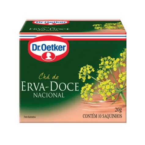 CHÁ ERVA DOCE DR OETKER SACHÊ 30G CAIXA 15 UNIDADES Ofertas Imperdível
