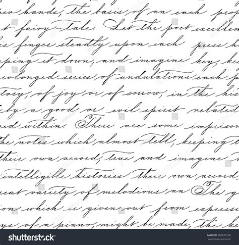 Seamless Pattern With Handwriting Text Calligraphy Text Background