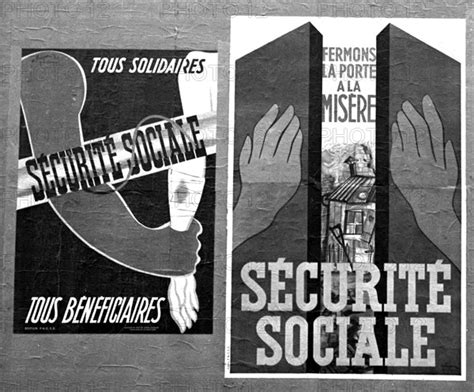 Affiches pour la Sécurité Sociale Photo12 L Illustration